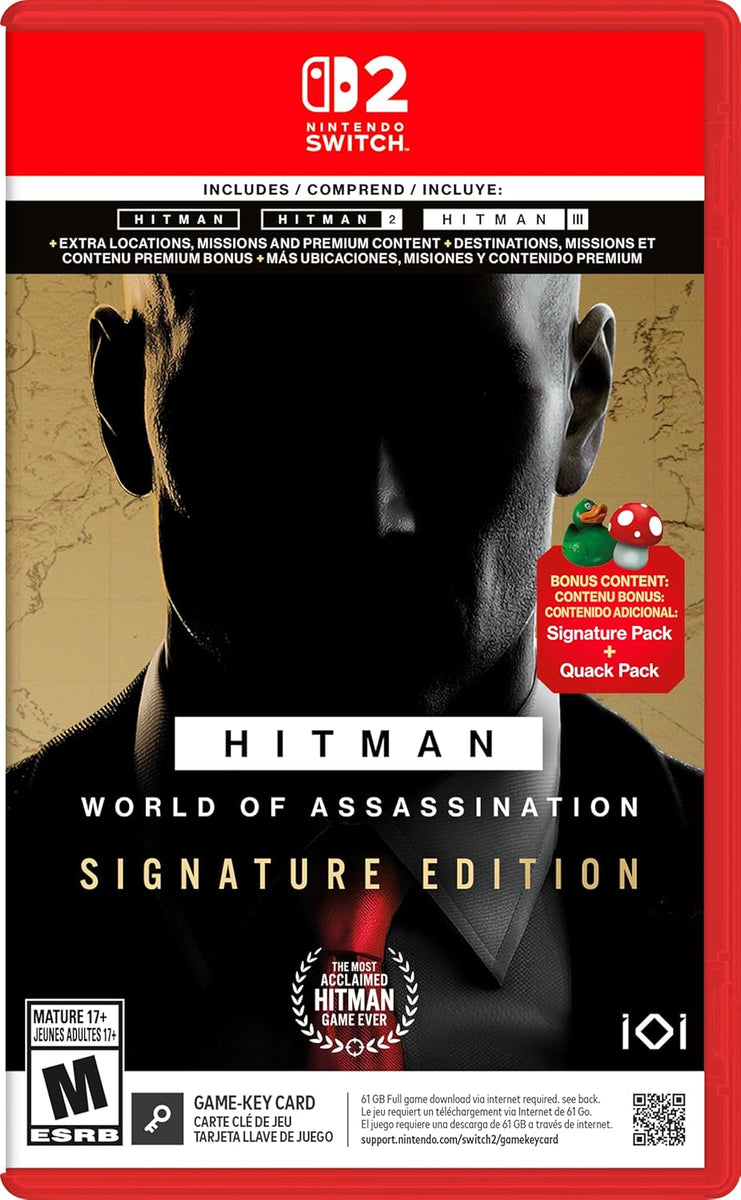 Hitman World Of Assassination Signature Edition Game Key Card Switch 2 ...