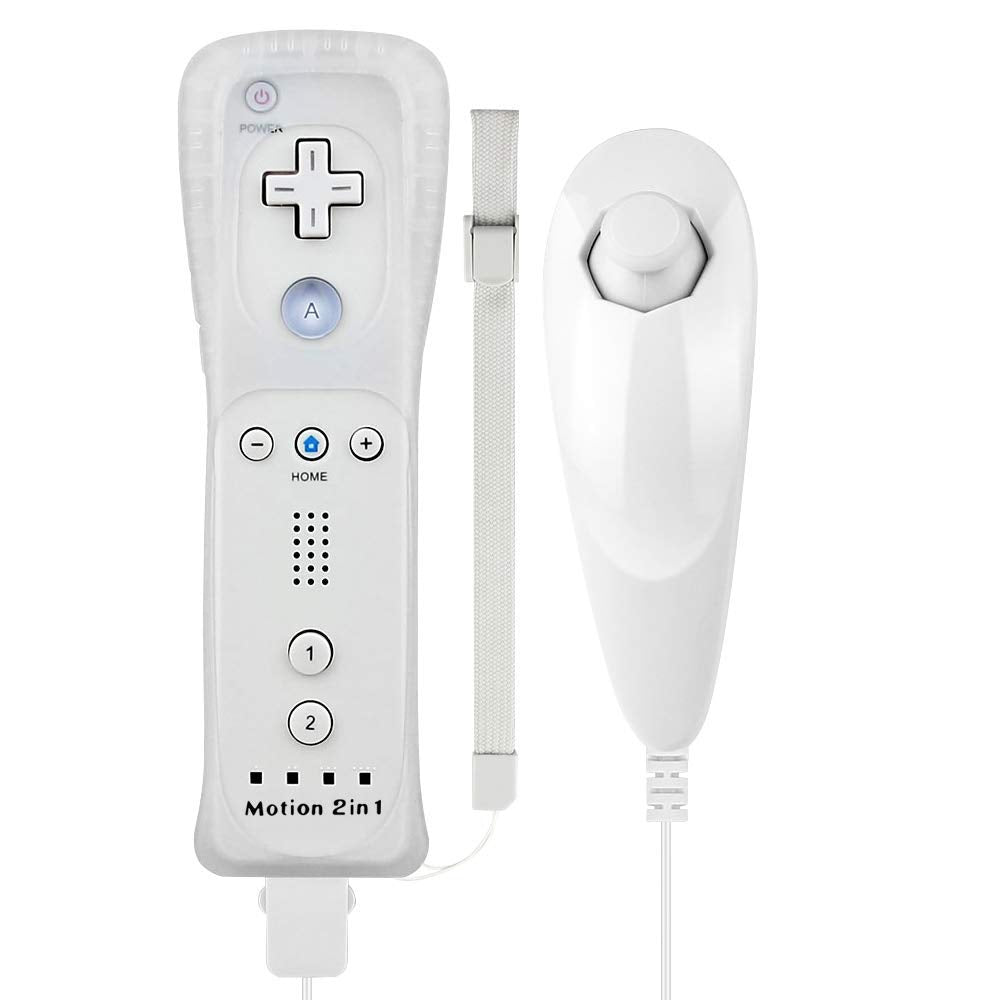 Wii Controller Wiimote Plus With Nunchuck Combo Generic White New ...