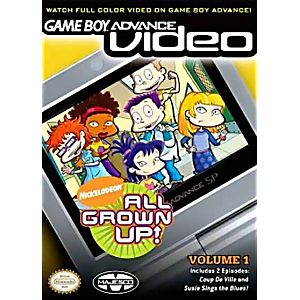 GBA Video Nickelodeon All Grown Up Vol 1 Gameboy Advance Used Cartridg ...