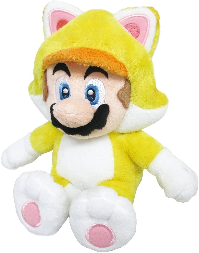 Super Mario 3D World Cat Mario 10 Inch Plush Little Buddy New – Iceman ...